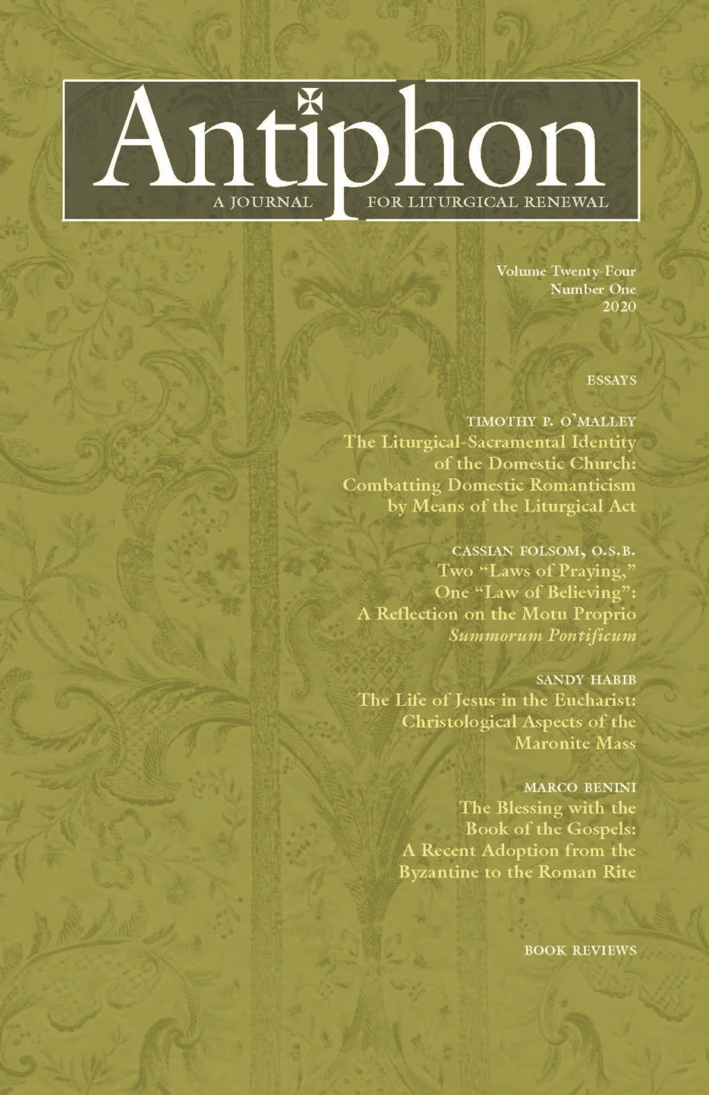 Antiphon - Catholic University of America Press