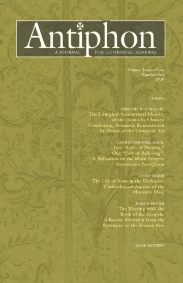 Antiphon - Catholic University of America Press