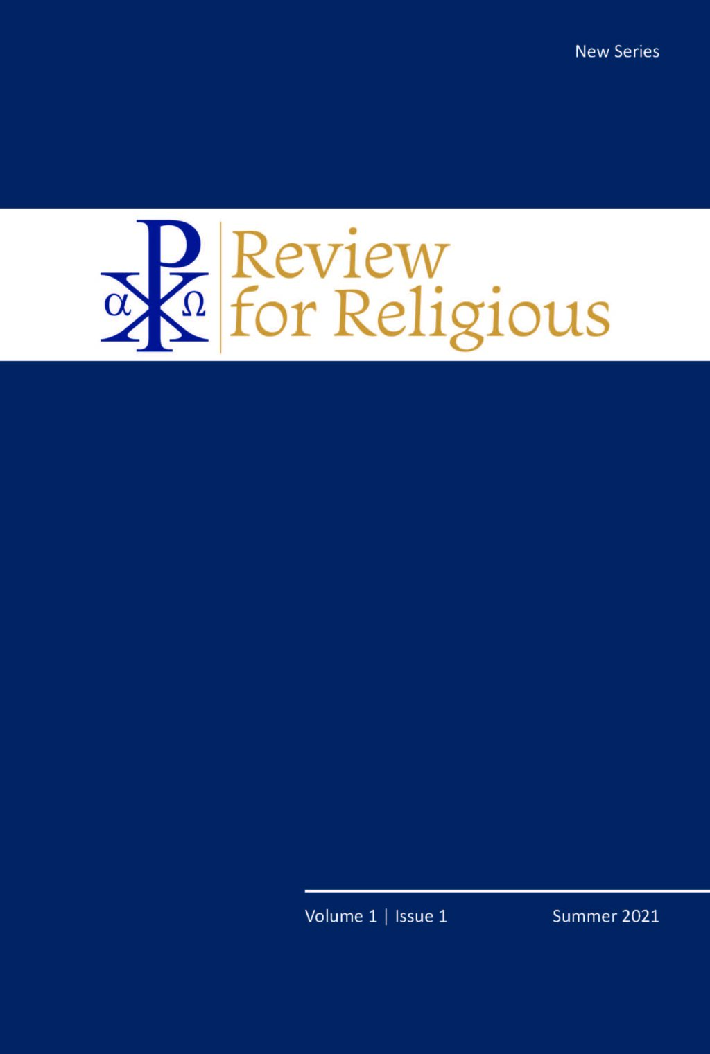 Review for Religious - Catholic University of America Press