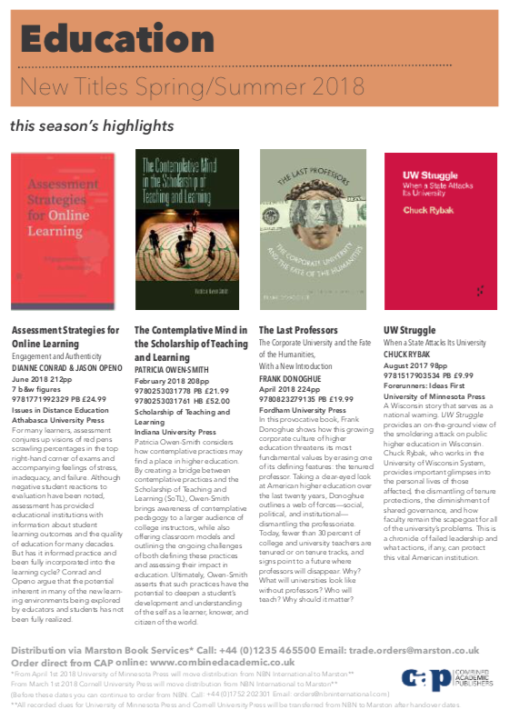 Education Subject Catalogues - Combined Academic Publishers