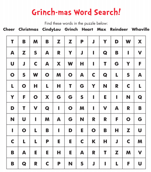 Merry Grinchmas: 12 Dr. Seuss Christmas Activity Sheets - HarperCollins ...