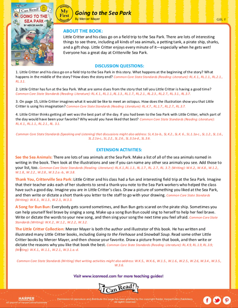 Little Critter | I Can Read Books | ICanRead.com