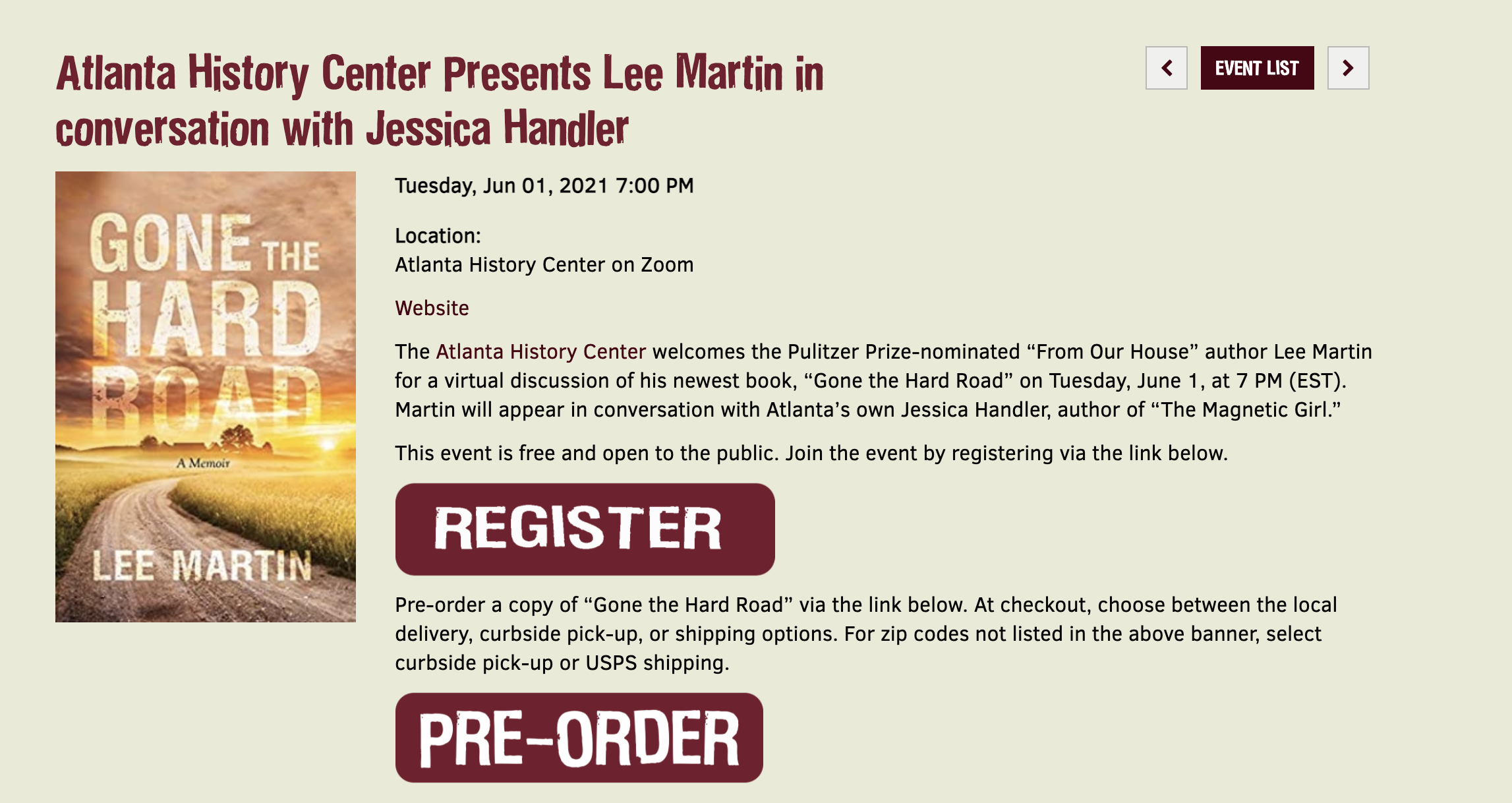 Lee Martin author of Gone the Hard Road in Virtual Conversation with ...