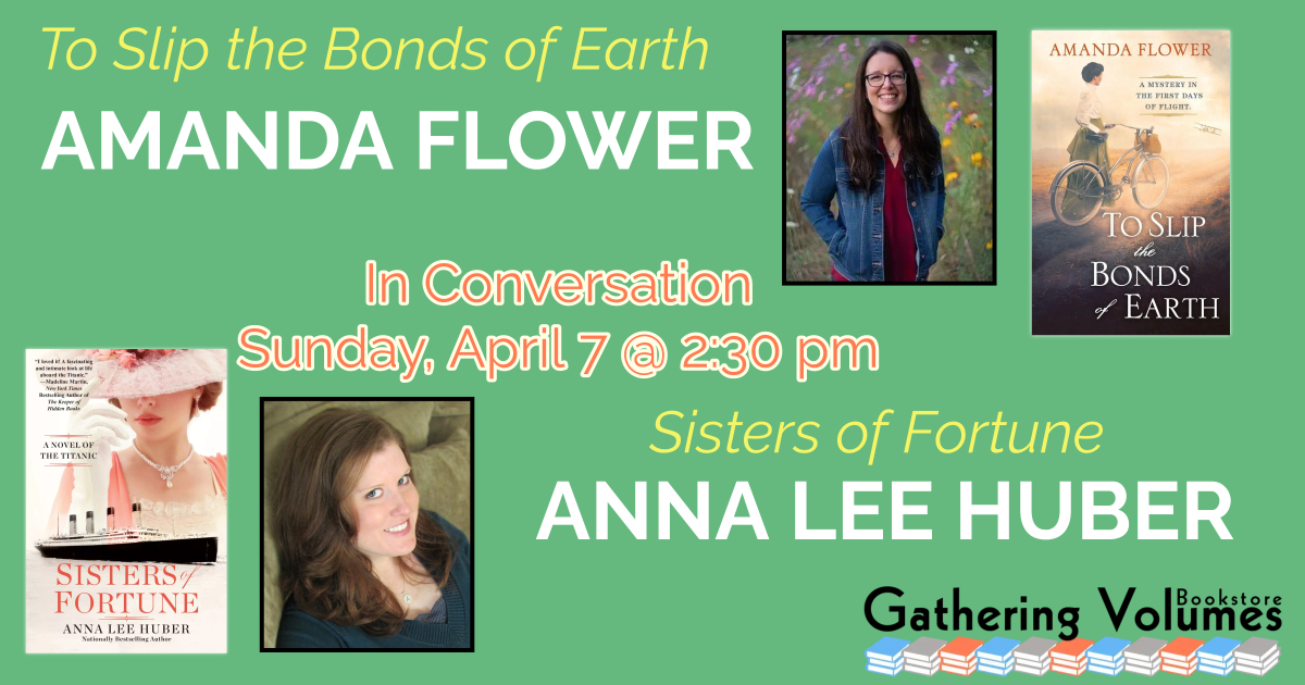 Amanda Flower and Anna Lee Huber at Gathering Volumes Bookshop ...