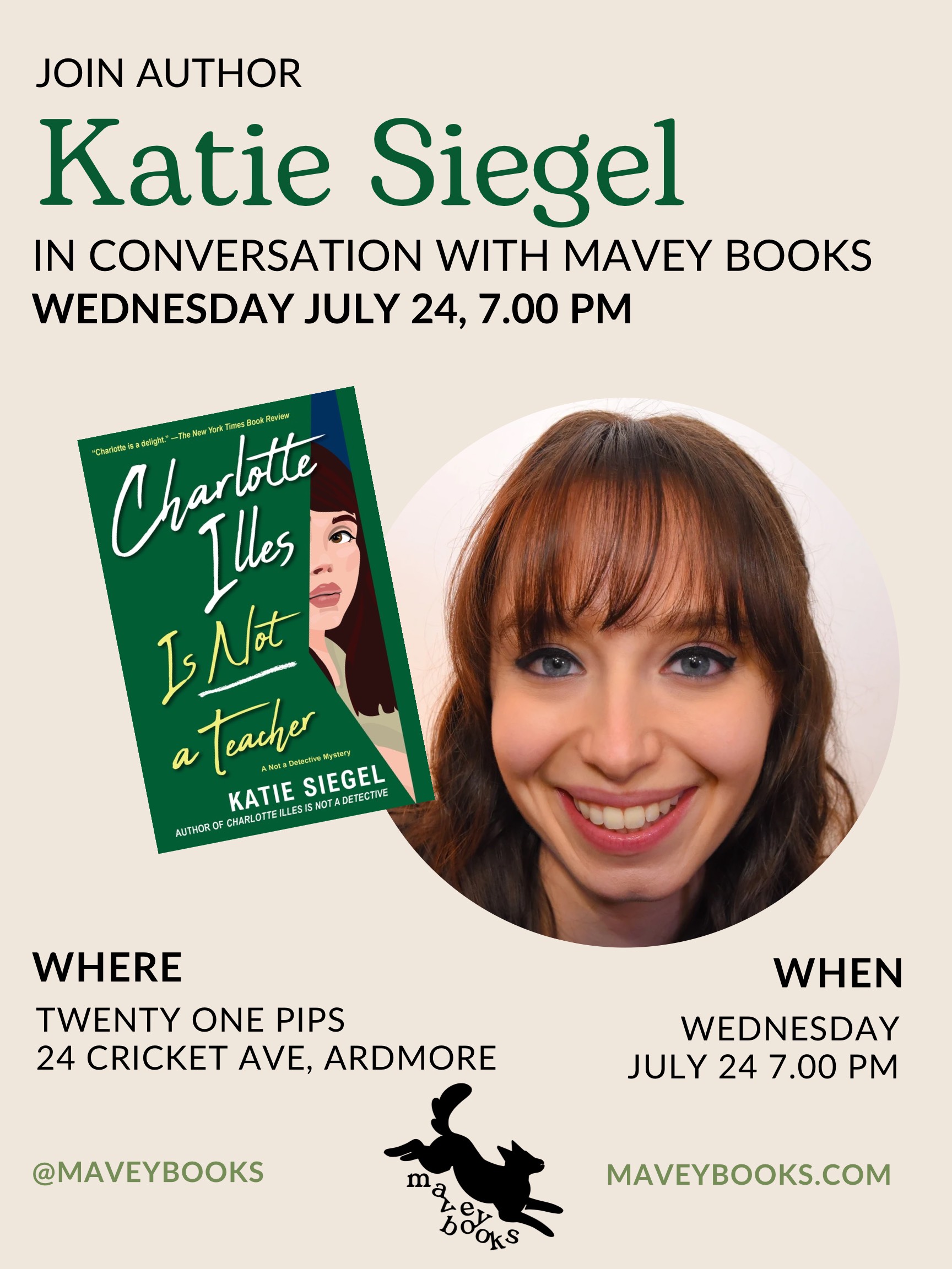 Katie Siegel in conversation with Mavey Books - Kensington Books Publishing
