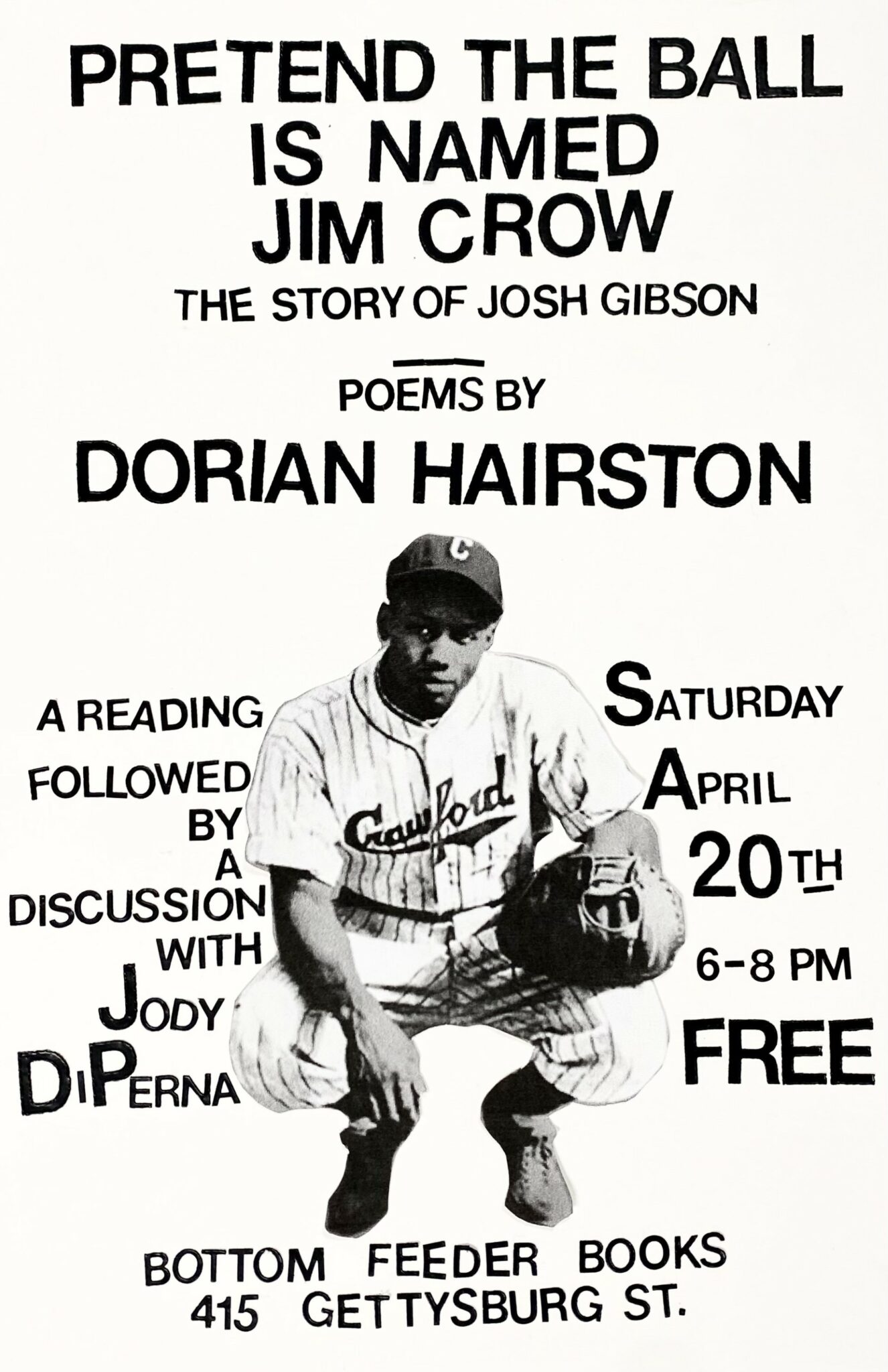 Dorian Hairston reading PRETEND THE BALL IS NAMED JIM CROW at Bottom ...