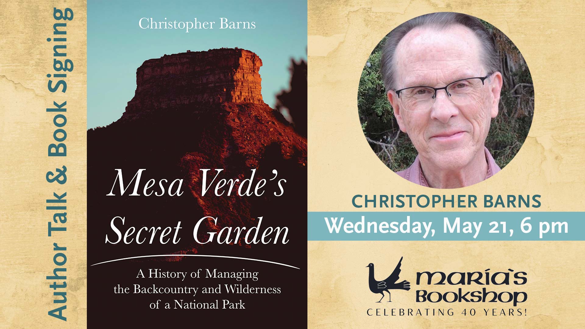 Christopher Barns at Maria’s Bookshop