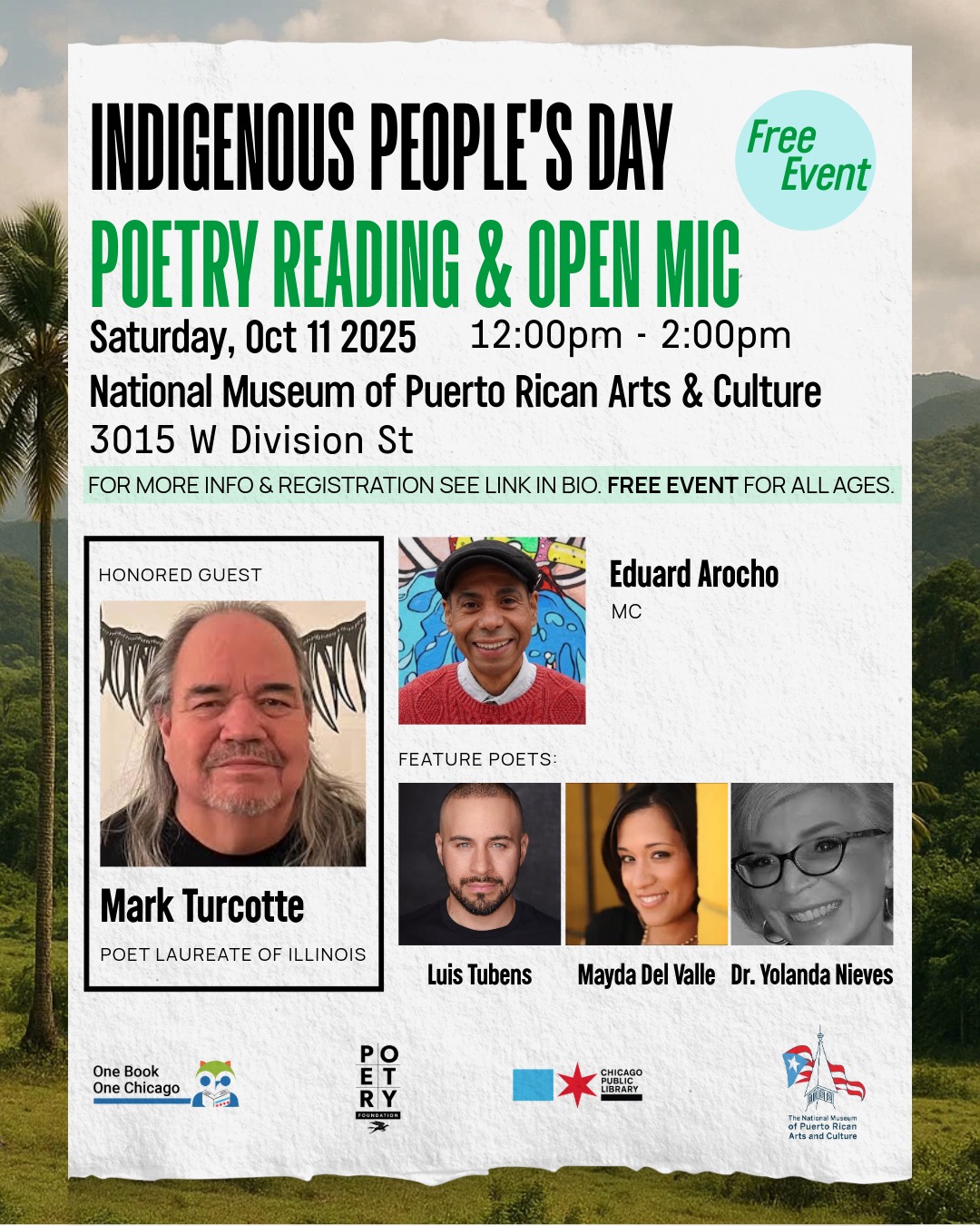 Indigenous People's Day Poetry Reading & Open Mic | Northwestern ...