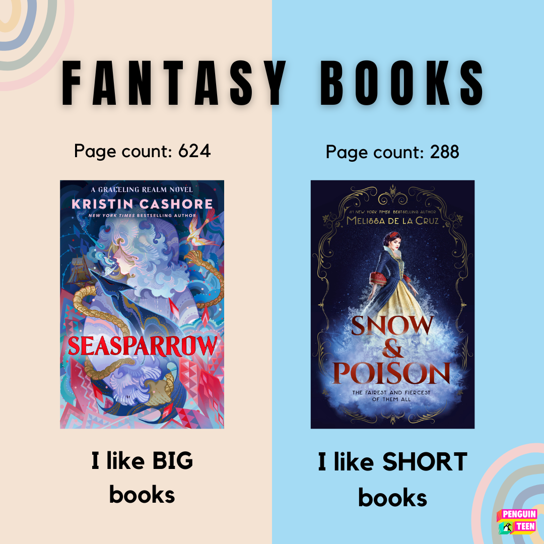 Short Books vs. Big Books: a YA Page Count Guide! - Penguin Teen