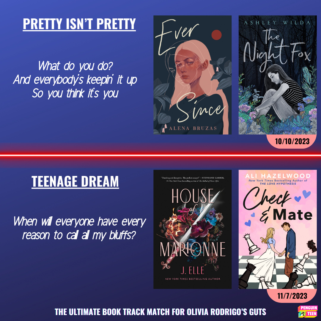 The Ultimate Book Track Match for Olivia Rodrigo’s GUTS - Penguin Teen
