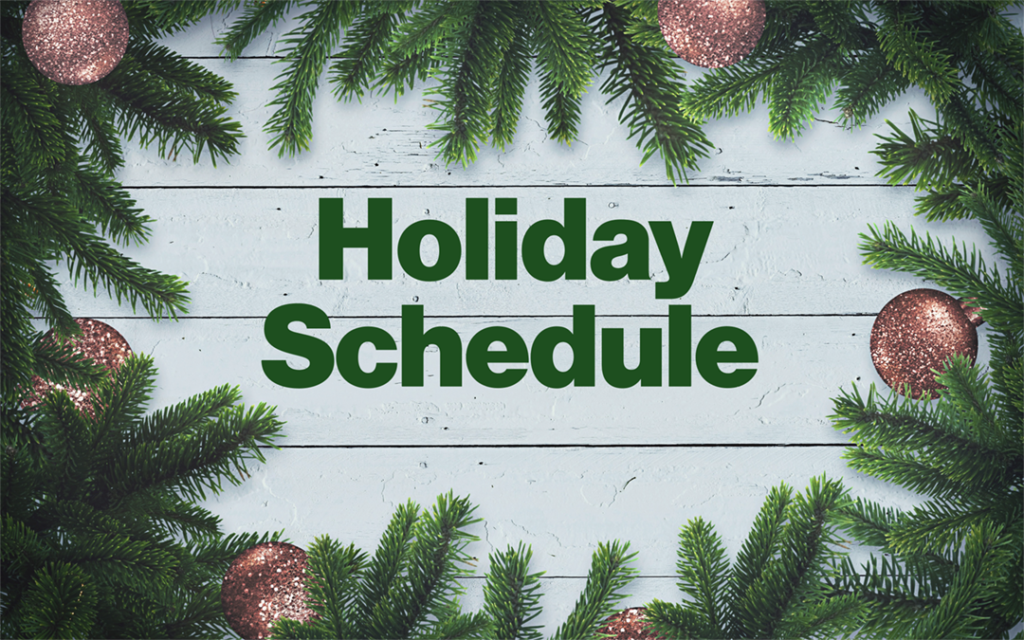 Holiday closing dates for 2025 - RIT Press