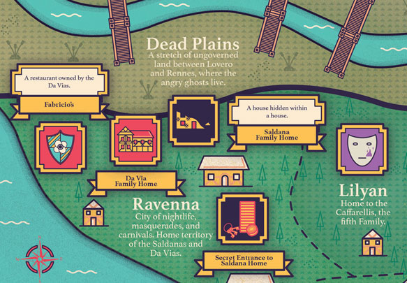 A Cool Infographic of the Fantasy World in Assassin's Heart