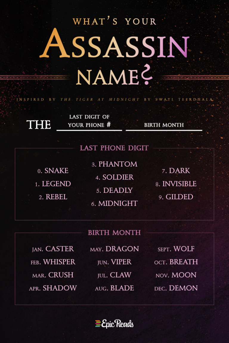 Use This 'The Tiger at Midnight' Inspired Assassin Name Generator!