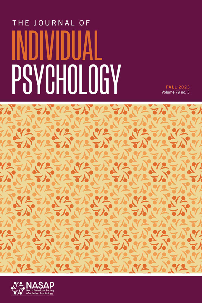 The Journal of Individual Psychology - University of Texas Press