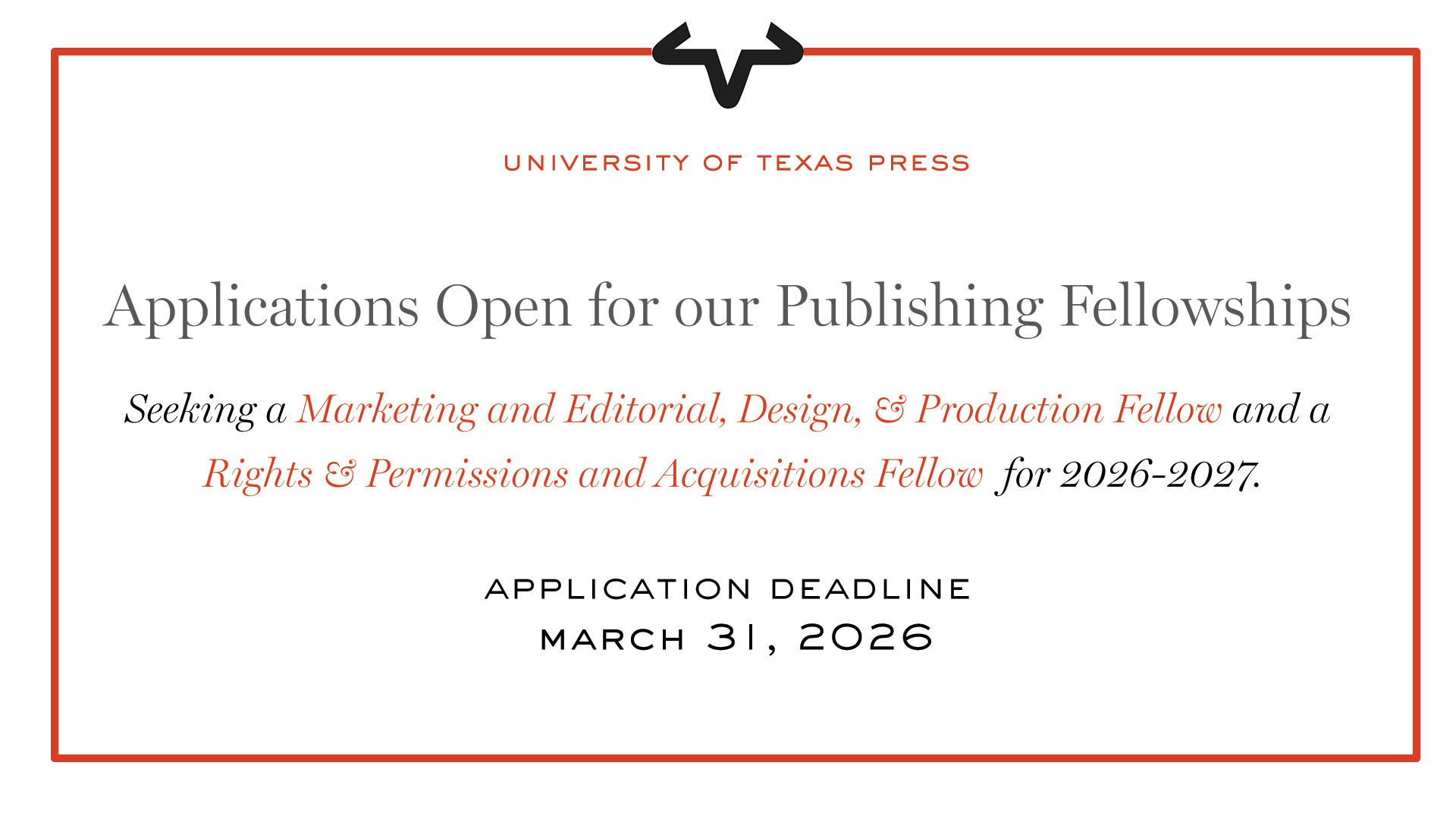 2026-2027 Publishing Fellowship: A Path to Publishing