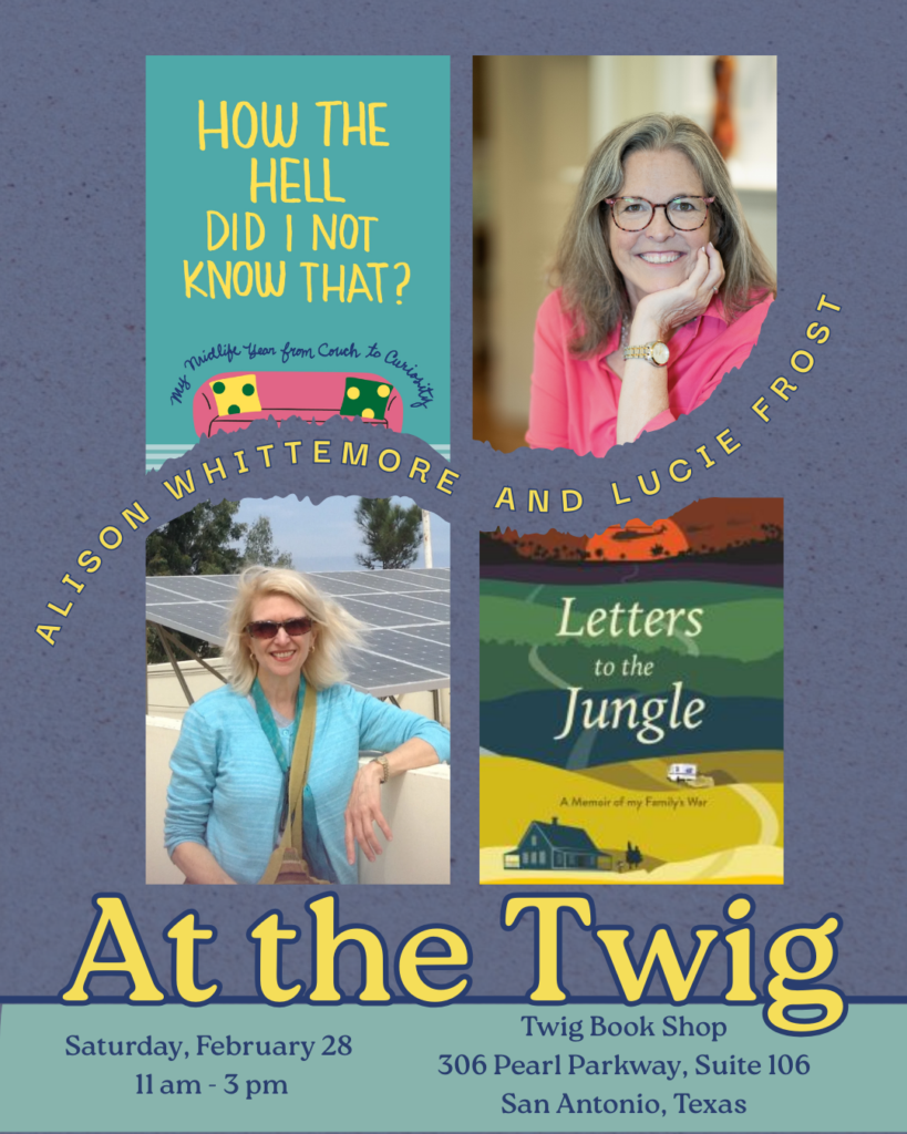 Meet Lucie Frost and Alison Whittemore at the Twig Book Shop! - Trinity ...