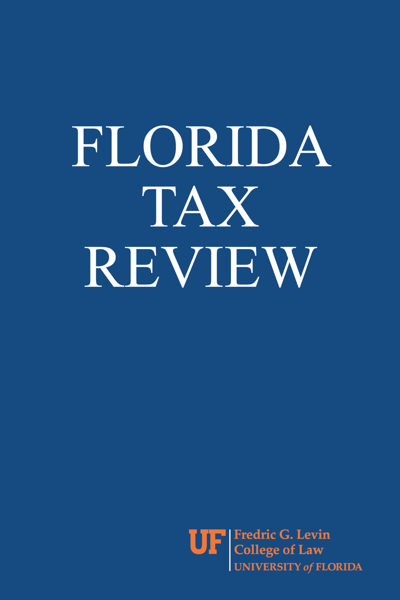 Florida Tax Review - University Press of Florida