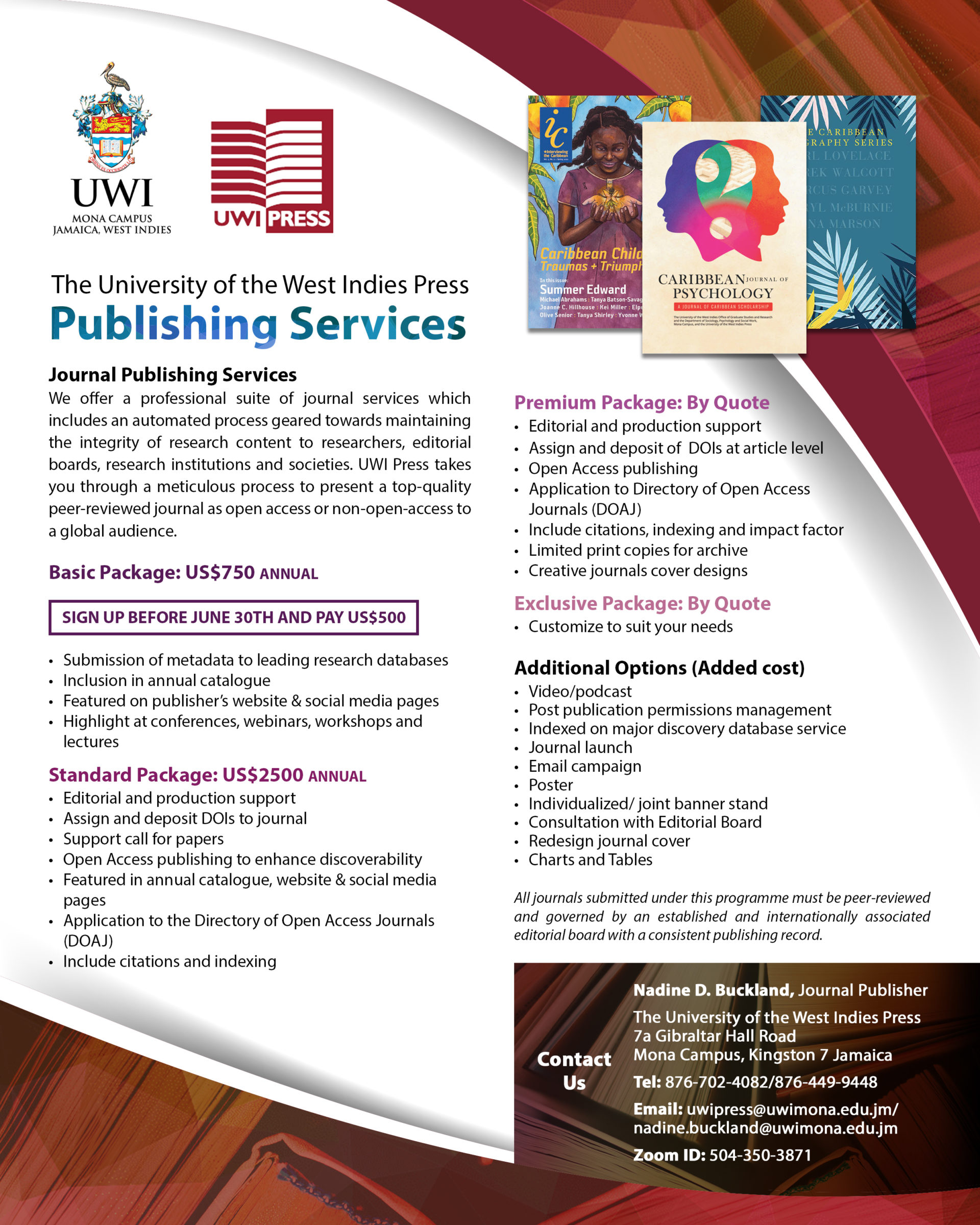Publish your Journal with us | University of the West Indies Press