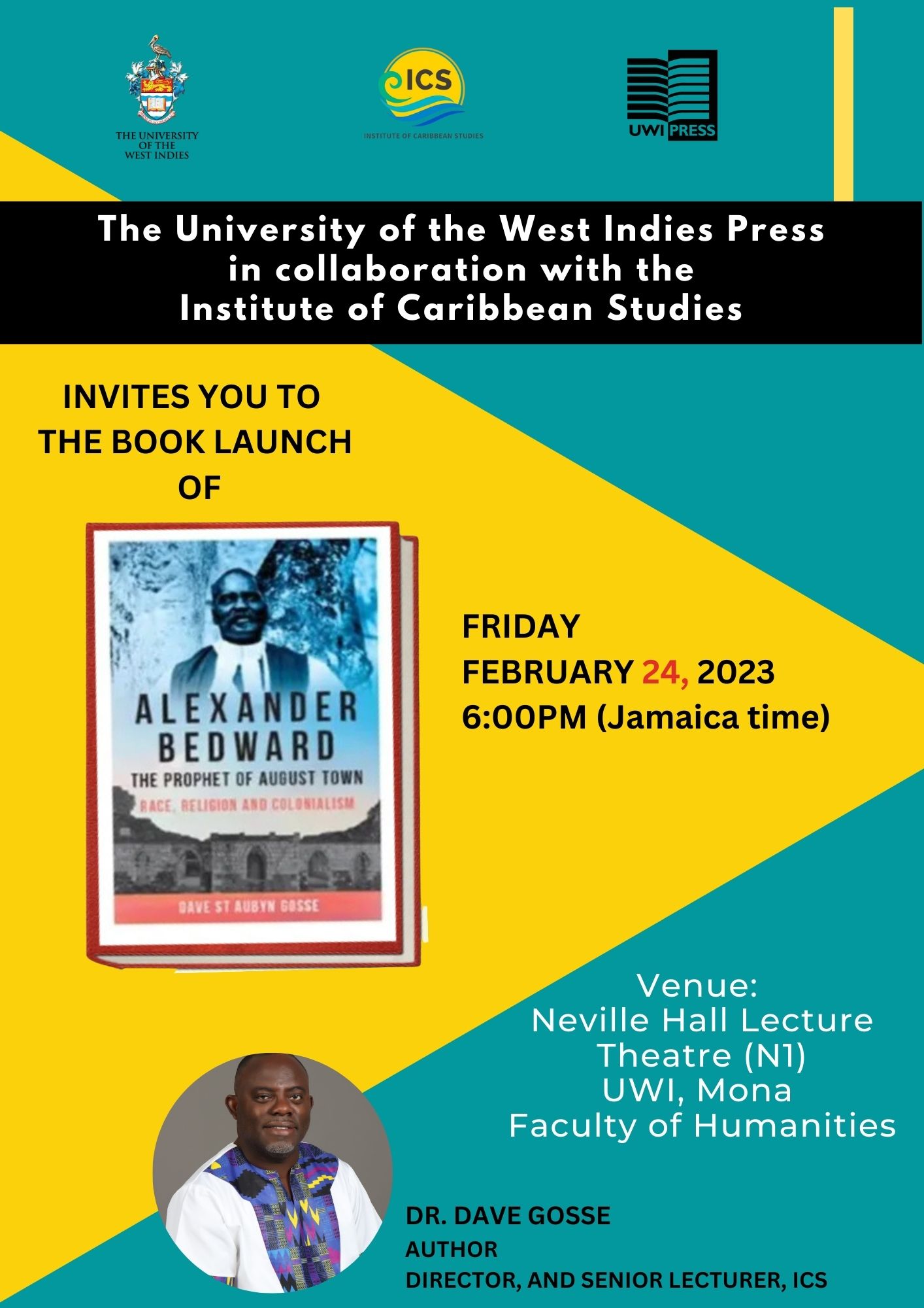 Book Launch | Alexander Bedward, the Prophet of August Town by Dave St ...